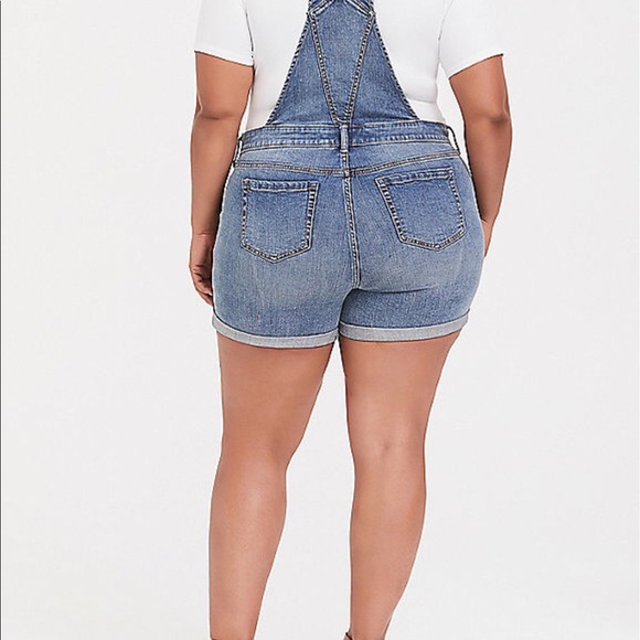 torrid | Jeans | Nwt Torrid Stretch Denim Overtalls Medium Rinse | Poshmark